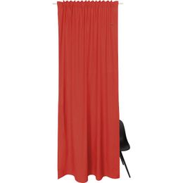 Esprit Vorhang &raquo;Neo&laquo; verdeckte Schlaufen 1 Stk. tlg. aus Baumwolle, blickdicht rot Baumwolle 250cm, verdeckte Schlaufen, 130cm
