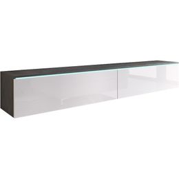 Home Affaire Lowboard &raquo;LOWBOARD VERA, wahlweise mit oder ohne Beleuchtung&laquo; Modernes griffloses TV-Board, 180 cm TV-Schrank, stehend und h&auml;ngend 
