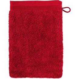 M&ouml;ve Waschhandschuh &raquo;Superwuschel 100% Premium Cotton Baumwolle&laquo; mit Biesenbord&uuml;re und praktischem Kordelaufh&auml;nger, einfarbig, weich blau Walkfrottier, 
