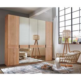 Wiemann Kleiderschrank &raquo;Cardiff, Massivholzt&uuml;ren in Kombination mit Glas- oder Spiegelt&uuml;ren&laquo; 4 Breiten, 2 H&ouml;hen 216/236cm ausw&auml;hlbar, hochwertiges 