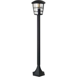 Eglo Stehlampe &raquo;Aloria Au&szlig;en-Stehlampe, Au&szlig;enleuchte, Aluguss und Glas, E27, IP44&laquo; E27 1 Stk. Stehleuchte - L17 x B17 x H94 cm - schwarz - 1X60W exkl.