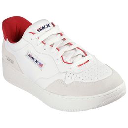 Skechers Herren Slip-On Sneaker &raquo;SPORT COURT 2.0-KONOR&laquo; im wertigem Leder-Mix wei&szlig; 45