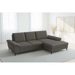 Sit & More sit&more Ecksofa &raquo;Chelsea L-Form, B: 264 cm, Leder, inkl. Sitztiefen-&Armteilverstellung&laquo; optional mit Schlaffunktion und Bettkasten B/H/T: 264cm x 