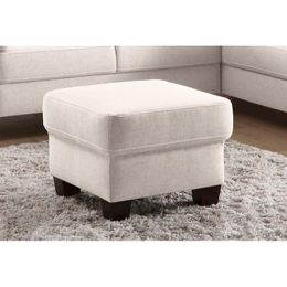 OTTO home Polsterhocker &raquo;Arngast&laquo; passend zur &raquo;Arngast&laquo;-Serie beige Luxus-Microfaser (100% Polyester);Struktur fein, (100% Polyester);Luxus-Microfaser