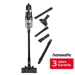 Hanseatic Akku-Hand-und Stielstaubsauger &raquo;HVS450BMC Akku Staubsauger, LED Beleuchtung, HEPA H12 Filter&laquo; inkl. 3 Jahre Herstellergarantie schwarz Einheitsgr&ouml;&szlig;e 