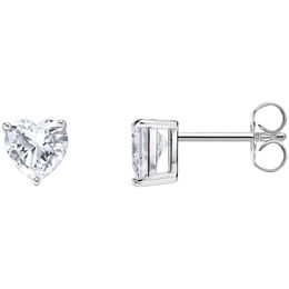 Thomas Sabo Damen Thomas Sabo Paar Ohrstecker &raquo;Schmuck Silber 925 Ohrringe in Herzform&laquo; mit Zirkonia (synth.) silber Silber 925 (recycelt)