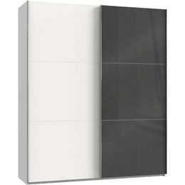 wimex Schwebet&uuml;renschrank &raquo;Level by fresh to go&laquo; mit jeweils einer Glast&uuml;r wei&szlig; B/H/T: 200cm x 236cm x 65cm, T&uuml;ren: 2 Stk.