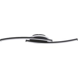 Eglo LED Deckenleuchte &raquo;LUNGOLAGO Deckenlampe - Stahl - LED - 12W - IP20&laquo; LED-Modul 1 Stk. Warmwei&szlig; Wohzimmerlampe, Esszimmerlampe, Flur, Schlafzimmer
