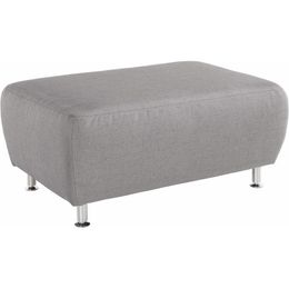 Home Affaire Hocker &raquo;Manhattan&laquo; in drei Bezugsqualit&auml;ten grau Struktur (100% Polyester);Flachgewebe (90% Polyester, 10% Polyamid);Luxus-Microfaser (