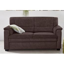 Sit & More sit&more 2-Sitzer &raquo;Pisa&laquo; mit Federkern braun Luxus-Microfaser (90% Polyester, 10% Polyamid);Struktur (100% Polyester);Luxus-Microfaser ALTARA NUBUCK (