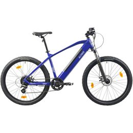 Llobe Unisex Llobe &raquo;Mountain E-Bike 27,5" Summit&laquo; 8 Gang Shimano Deore Schaltwerk Kettenschaltung Heckmotor 250 W blau 47cm, 27,5 Zoll (69,85cm)