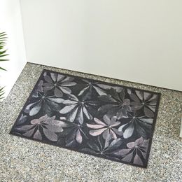 ANDIAMO Fu&szlig;matte &raquo;Metropolitan, Welcome, Made in Belgium&laquo; rechteckig 4 mm H&ouml;he Schmutzfangmatte, verschiedene Motive, rutschhemmend, waschbar grau Kunstfaser 