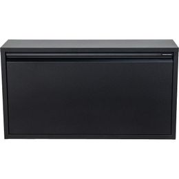 SPINDER DESIGN Schuhschrank &raquo;BILLY 1&laquo; Stahlschuhschrank mit Doppelfach schwarz Stahl Schwarz, B/H/T: 75,3cm x 37,5cm x 12,5cm