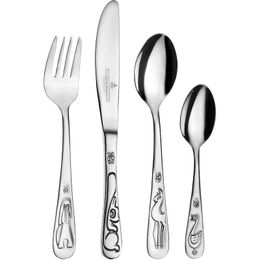Kinderbesteck &raquo;5991 Tiere&laquo; silber Edelstahl 18/0 4 Stk.