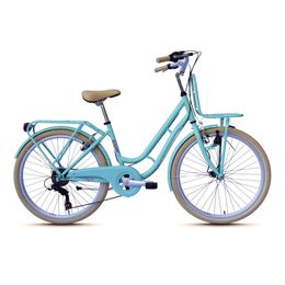WYNN Kinderfahrrad &raquo;Kinderfahrrad 24 Zoll Shimano Tourney 6 Gang V-Brake Kinder KID1.0&laquo; 6 Gang Shimano Tourney Schaltwerk Kettenschaltung 38cm, 24 