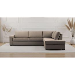 OTTO home Ecksofa &raquo;Branwell&laquo; Breite 304 cm, Struktur fein, mit Wellenunterfederung beige 100% Polyester B/H/T: 304cm x 86cm x 227cm, Struktur fein, 