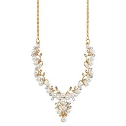 Firetti Damen Collier &raquo;Schmuck Geschenk Collier Beautiful Pearl&laquo; mit Glasstein - mit Glasperle Metall, L: 47