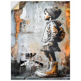 Artland Wandbild &raquo;Gro&szlig;e Schuhe&laquo; 1 Stk. tlg. als Alubild, Leinwandbild, Poster, Wandaufkleber in verschied. Gr&ouml;&szlig;en bunt Vinyl B/H/T: 90cm x 120cm, 