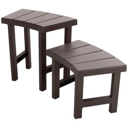 Intex Sitzbank &raquo;2 tlg. Set Sitz- und Ablageb&auml;nke&laquo; Set, 2.tlg. Set schwarz Polypropylen B/H/T: 221,7cm x 37cm x 60,5cm, gleichschenklig