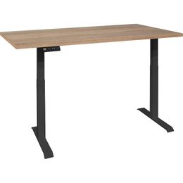 M&auml;usbacher Schreibtisch &raquo;Big System Office&laquo; Breite 140 cm, elektrisch h&ouml;henverstellbar schwarz B/H/T: 140cm