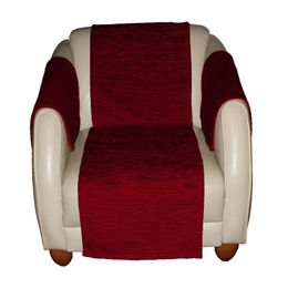 WIRTH Sofahusse &raquo;Miriam&laquo; 2-er Set, Armlehnenschoner, Ma&szlig;: 60 x 40 cm, 2 St&uuml;ck rot Kunstfaser Kunstfaser