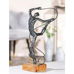 Casablanca by Gilde Dekofigur &raquo;Skulptur "K&ouml;rpergef&uuml;hl"&laquo; grau Aluminium B/H/T: 23cm x 36,5cm x 23cm