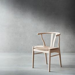 Holzstuhl &raquo;Findahl by Hammel Freja&laquo; (Set) 2 Stk.Massivholz, mit Flechtsitz, versch. Farbvarianten beige Geflecht Wasserhyazinthe, Massivholz B/H/T: 