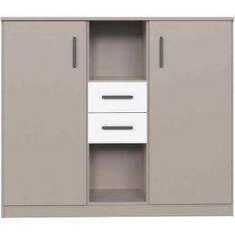 wimex Highboard &raquo;Bahamas, inkl. 2 Schubladen in Absatzdekor, Breite: 122cm&laquo; Passend zur Jugendzimmer-Serie Bahamas beige Spanplatte B/H/T: 122cm x 105cm x 