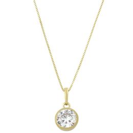 Amor Damen Kette mit Anh&auml;nger &raquo;2014374&laquo; Made in Germany - mit Zirkonia (synth.) gold Gelbgold 375, L: 45