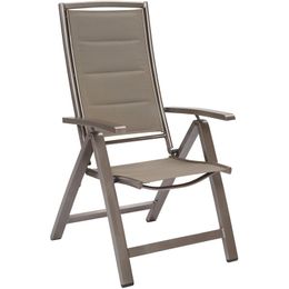 Merxx Gartensessel &raquo;&raquo;Tinetto&laquo;&laquo; 1 Stk. tlg. klappbar grau Aluminium;Textilbespannung, 100% Polyester mit Polyvinylchloridbeschichtung B/H/T: 59,5cm x 