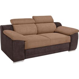 Sit & More sit&more 2-Sitzer &raquo;Xenia&laquo; braun Kunstleder SOFTLUX ;Luxus-Microfaser Vintageoptik (100% Polyester);Flachgewebe ( 100% Polyester) B/H/T: 180cm x 94cm x