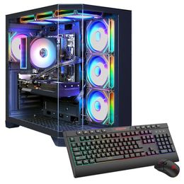 GAMEMAX Gaming-PC &raquo;HYPE-A BK 7991 Core Ultra 5 245KF 16GB DDR5 1TB SSD RX 9070&laquo; Windows 11, DDR5 RAM bunt WLAN AX (Wi-Fi 6E), Bluetooth 5.3; 1 x USB-C