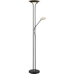 Globo LIGHTING LED Stehlampe &raquo;TAMIKA&laquo; LED-Modul Warmwei&szlig; Stehleuchte/Wohnzimmer/Schlafzimmer/Flur schwarz Einheitsgr&ouml;&szlig;e