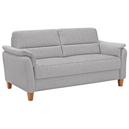 Home Affaire 2,5-Sitzer &raquo;Palmera, B: 179 cm&laquo; mit Federkern silber 100% Polyester;Struktur (100% Polyester);Luxus-Microfaser in Lederoptik (100% 