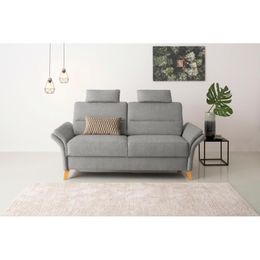 OTTO home 3-Sitzer &raquo;Westerland&laquo; Federkern-Polsterung. wahlweise mit Armlehnfunktion grau 100% Polyester B/H/T: 186cm x 90cm x 89cm, Chenille-Optik, 