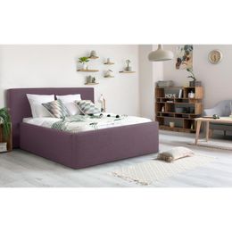 Home Affaire Polsterbett &raquo;Dalina&laquo; geradliniges Kopfteil, in 5 Breiten, auch in 220cm L&auml;nge rot Struktur (100% Polyester) Liegefl&auml;che L&auml;nge B: 200cm x 