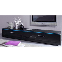 Lowboard &raquo;Show TV-Board, TV-Schrank&laquo; Breite 120 oder 180 cm schwarz B/H/T: 180cm x 31cm x 40cm