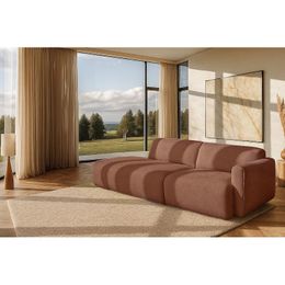 OTTO home 2-Sitzer &raquo;Myrland Kompaktsofa&laquo; Breite 263 cm, Chenille, Easy Clean Stoff, mit Kaltschaum rot 100% PES B/H/T: 263cm x 72cm x 102cm, Chenille,