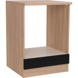 respekta Herdumbauschrank &raquo;Merle&laquo; Breite 60 cm, inkl. Arbeitsplatte, H&ouml;he 85 cm braun Eiche S&auml;gerau Nachbildung, B/H/T: 60cm x 84,8cm x 60cm, 