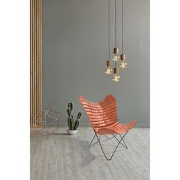 Kayoom 4-Fu&szlig;stuhl &raquo;Schmetterling Stuhl Santiago, Schmetterlingsstuhl aus Leder&laquo; () 1 Stk.pflegeleicht, hochwertig, hochwertig verarbeitet, hoher Sitzkomfort 