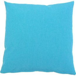 G&ouml;zze Dekokissen &raquo;Milano&laquo; mit Rei&szlig;verschluss, Kissenh&uuml;le ohne F&uuml;llung, 2 St&uuml;ck blau Polyester B/L: 40cm x 40cm, 2 Stk.