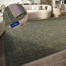 Villeroy & Boch Teppich &raquo;Ambroise&laquo; rechteckig 5,5 mm H&ouml;he Wohnzimmer, Schlafzimmer, Modern, Hoch-Tief Effekt, Flur gr&uuml;n Polyester B : 160cm 1 Stk., 5,5mm, L: 230cm
