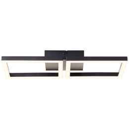 Brilliant LED Deckenleuchte &raquo;Tabea&laquo; LED-Modul 1 Stk. Warmwei&szlig; LED-Profilleuchte, 20 x 41 x 5 cm, 2300 lm, 3000 K, Metall, schwarz schwarz 1, H: 4cm, 1 Stk.