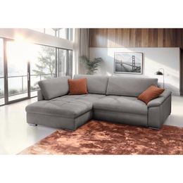 exxpo - sofa fashion Ecksofa &raquo;Casa Grande inkl. Bettfunktion & Bettkasten, bequem&laquo; Breite 268cm, L-Form, guter Sitzkomfort, gro&szlig;e Liegefl&auml;che beige B/
