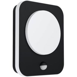 Eglo Wandleuchte &raquo;Madriz Au&szlig;en Wandlampe, Au&szlig;enleuchte, Aluguss und Kunststoff, IP44&laquo; LED-Modul 1 Stk. Warmwei&szlig; Wand-/Deckenleuchte - L23 x H19 x AL5 