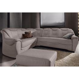Sit & More sit&more Ecksofa &raquo;Benson L-Form&laquo; wahlweise mit Schlaffunktion grau NaturLeder;Luxus-Microfaser;Luxus-Kunstleder;Primabelle -Microfaser B/H/T: 265cm x 