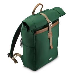 Hama Notebook-Rucksack &raquo;Laptop Rucksack mit 16,2 Zoll Laptopfach und 12,9 Zoll Tabletfach&laquo; Rolltop,bis 41 cm (16.2") gr&uuml;n Polyester Funktionales Design: 