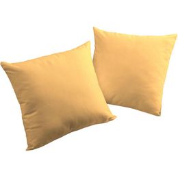Adam Dekokissen &raquo;Uni Light Collection&laquo; im Uni Design gelb Obermaterial: 100% Baumwolle B/L: 40cm x 40cm, 1 Stk.