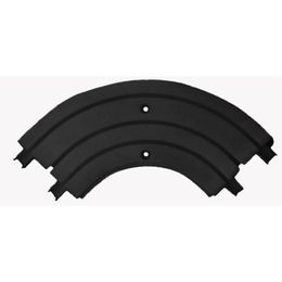 SN DECO GROUP Gardinenschiene &raquo;Innenbogen f&uuml;r Vorhangschiene SH&laquo; 3 l&auml;ufig-l&auml;ufig schwarz Kunststoff B/L: 13cm, 3 l&auml;ufig