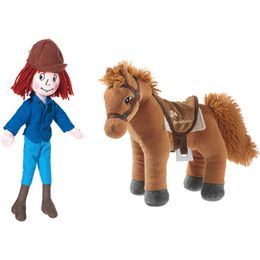 Heunec Kuscheltier &raquo;Tina & Pferd Amadeus&laquo; braun Einheitsgr&ouml;&szlig;e Kuscheltier